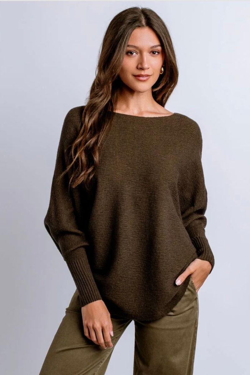 Jena Ryu Sweater Top-Olive Tweed & Black – Mermaids on Cape Cod ...